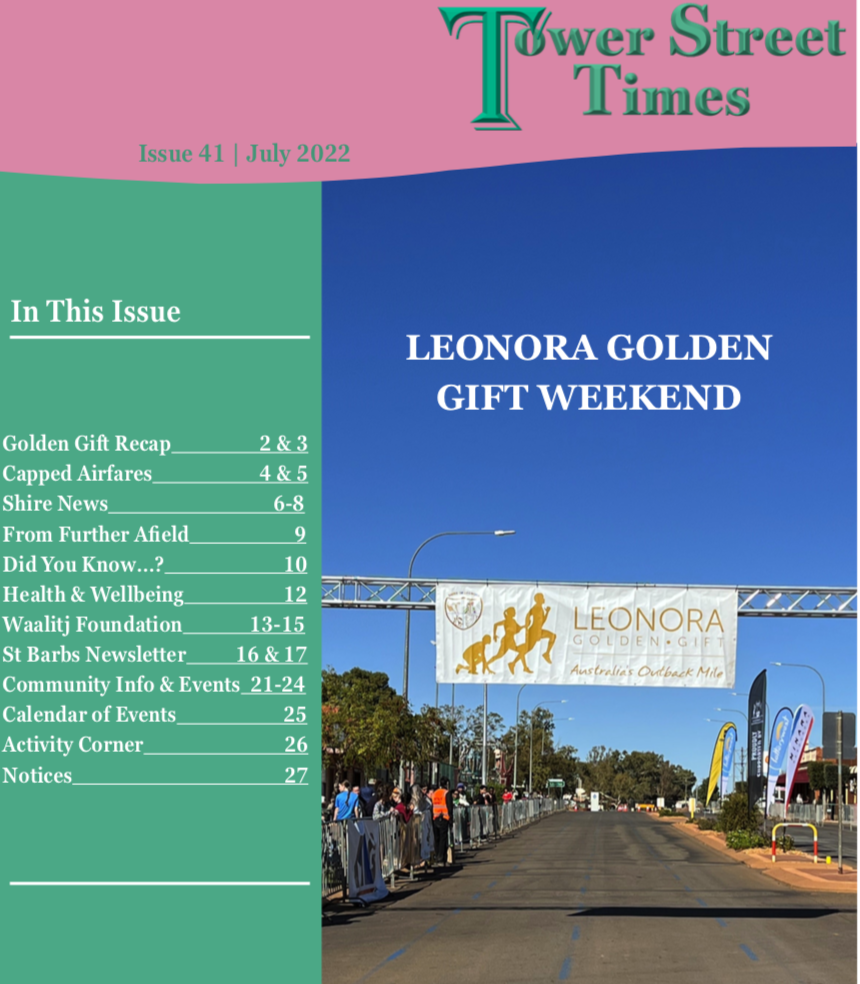 News Story - July Tower Street Times » Shire of Leonora